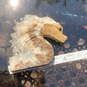 Shellys Boutique | Other | Quartz Crystal Cluster Hand Carved Dragon ...